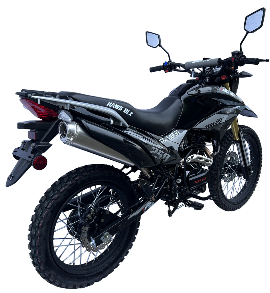 Kymoto HAWK DLX 250cc Fuel Injected Enduro/Dual Sport 5 Speed | MotoBuys