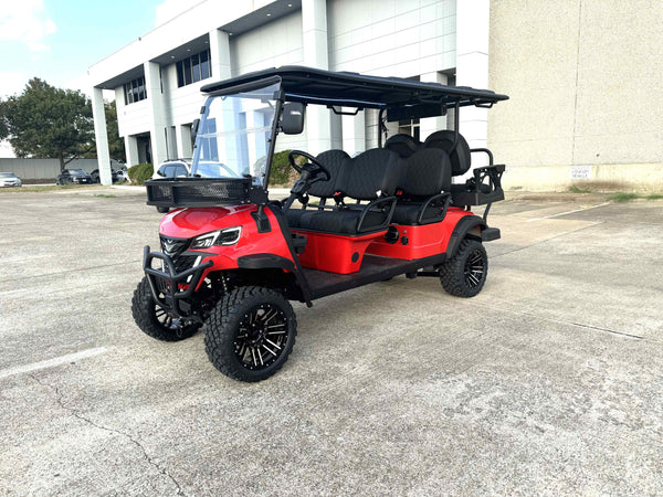 Trailmaster TBM X6 Off Road Golf Cart, Custom Rims, 10 inch LED Screen